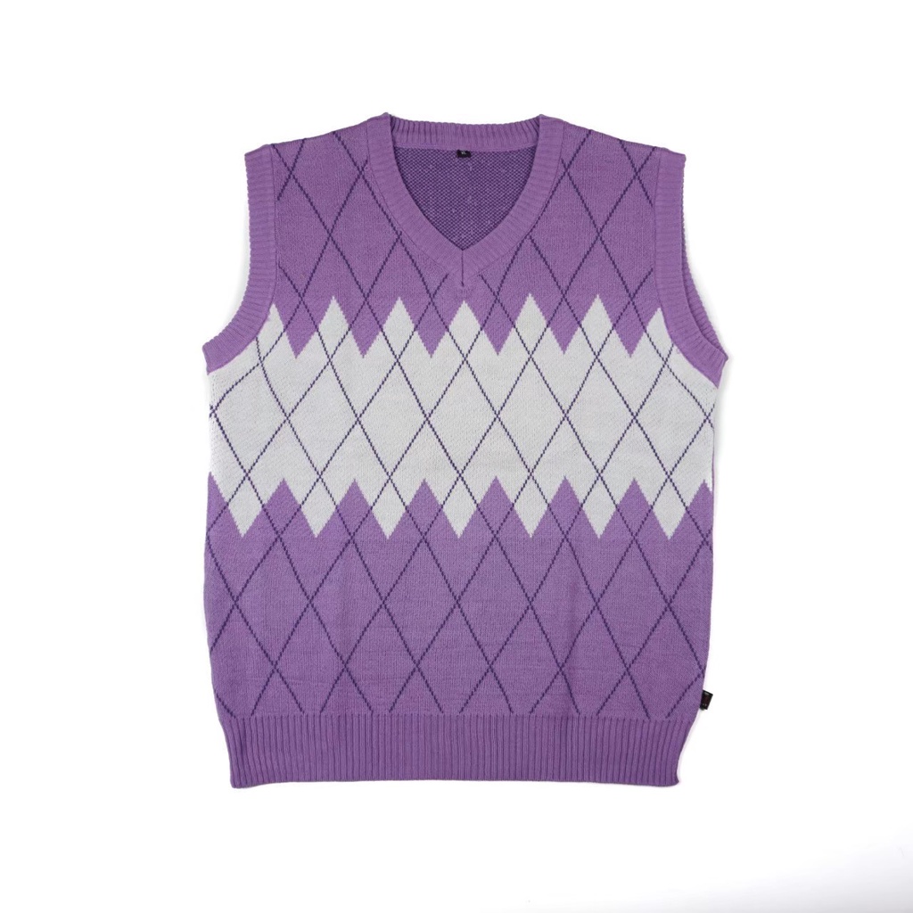 Jual Rompi Rajut Shark Knit Vest Knitwear Vest Pria Panjang Rajut Navy ...