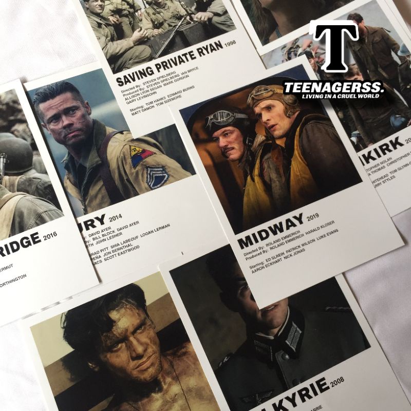 Jual 8 PCS Poster Best WW2 Film Aesthetic Wall Decor | Shopee Indonesia