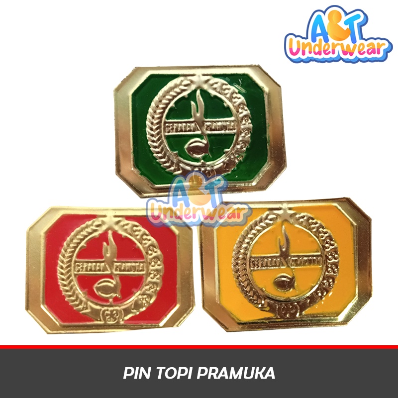 Jual AT359- Pin Topi Pramuka Baret/Pin Topi Kaleng/Pin Tanda Topi Baret ...