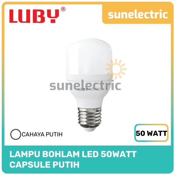 Jual Luby Lampu Bohlam LED Cahaya Putih Cool Day Light Capsule SNI Premium 15000 Jam 5W , 10W ...