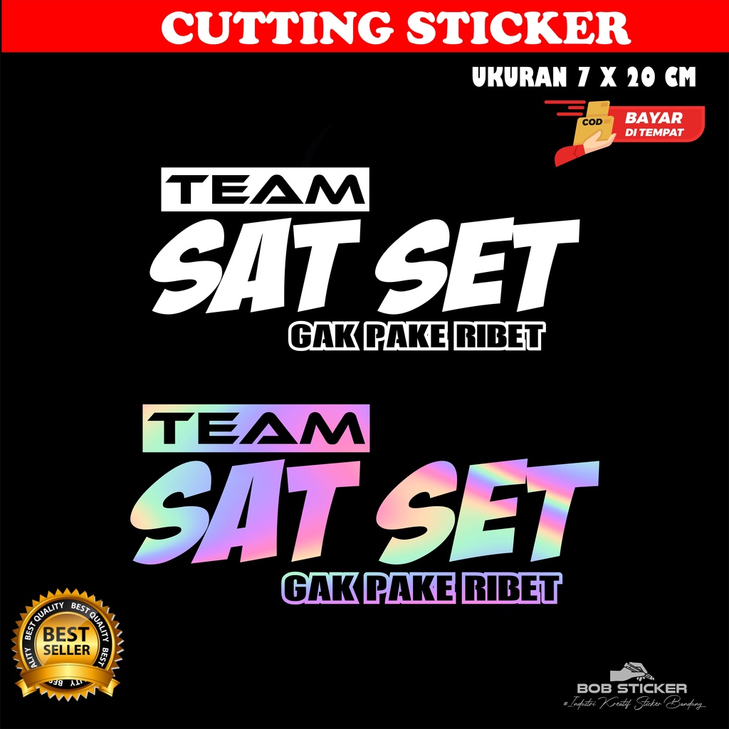 Jual stiker cutting motor / team sat set / stiker murah / stiker viral ...