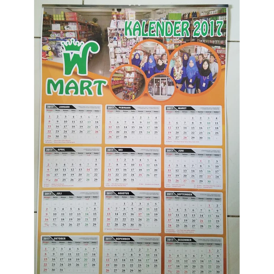 Jual KALENDER 1 LEMBAR 2021 PROMO!!! FREE DESAIN !!! | Shopee Indonesia
