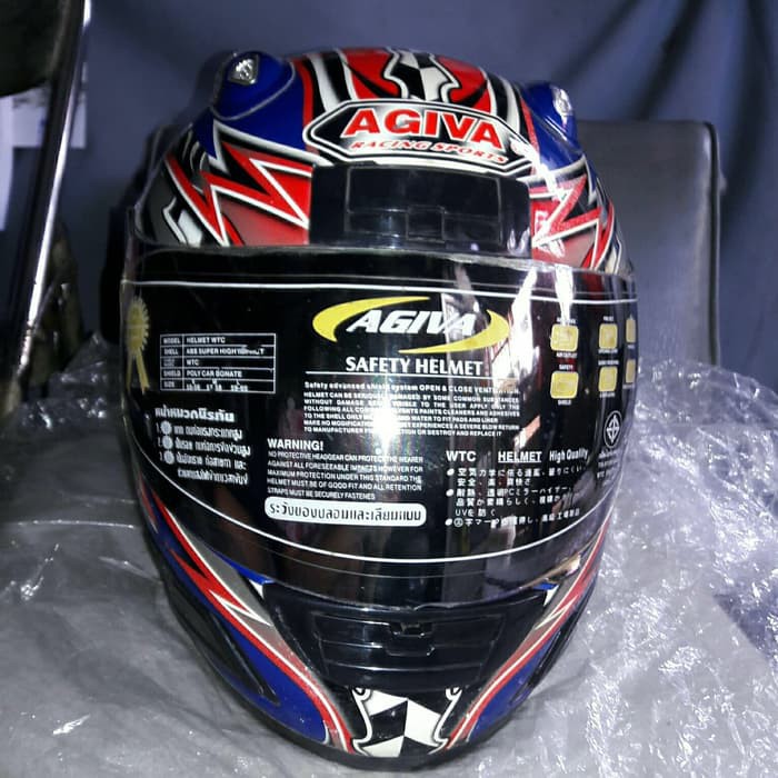 Jual Helm Agiva Full face.. Sale.. Cuci Gudang.. No retur | Shopee ...