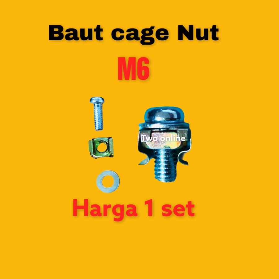 Jual Cage nut m6 bout | Shopee Indonesia