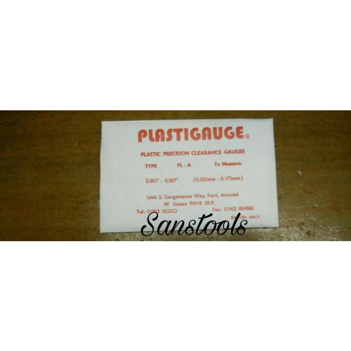 Jual Plasti Gauge / Plastigauge Red Merah 0,001"-0,007" Plastic Gauge ...