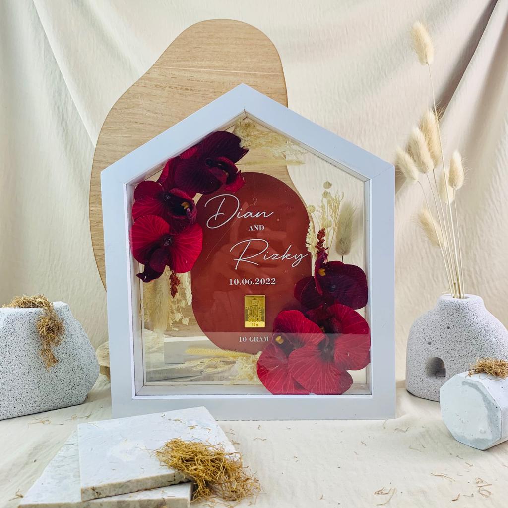 Jual MAHAR NIKAH TRANSPARAN ANGGREK CUSTOM 24x29 cm BUAT MAHAR NIKAH ...