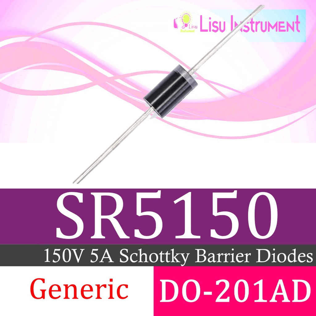 Jual SR5150 SB5150 Schottky Barrier Rectifier Diodes 5A 150V DO-201AD | Shopee Indonesia