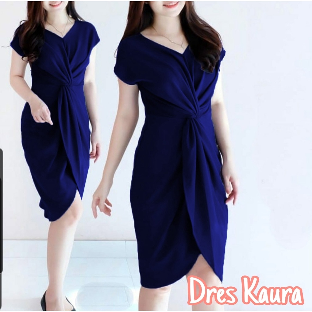 Jual Basic id fashion Dres wanita korean / Gaun wanita kekinian / Dres wanita kaura | Shopee ...