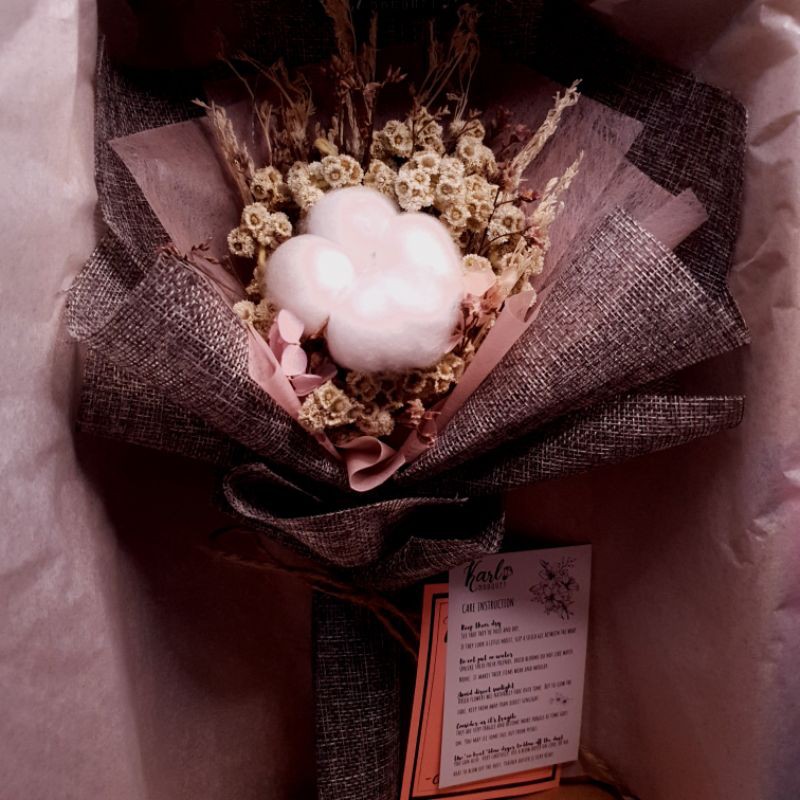 Jual Dried Flower in Box - Buket Bunga Kering Aesthetic Premium ...