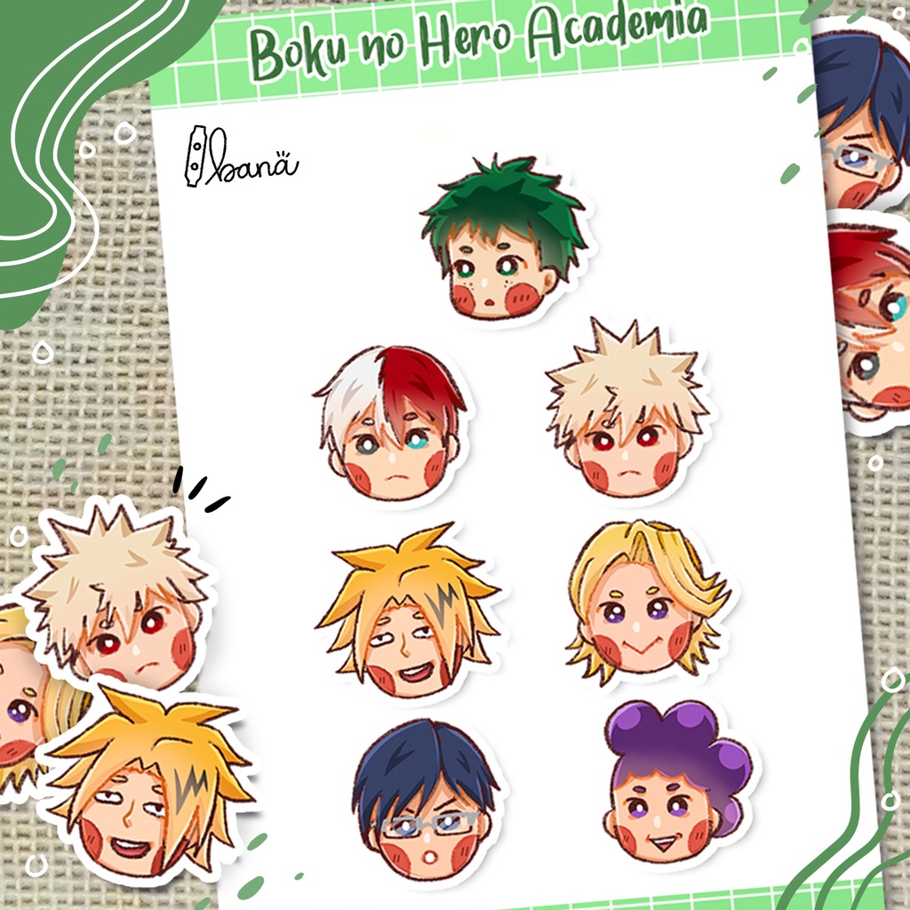Jual Stiker Boku no Hero Academia BIJIAN Stiker Vinyl doff waterproof ...
