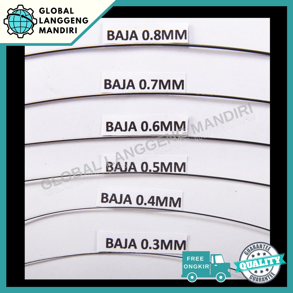 Jual KAWAT BAJA 0.8MM / SPRING PER / KAWAT BAJA HITAM 0.3MM - 0.8MM ...