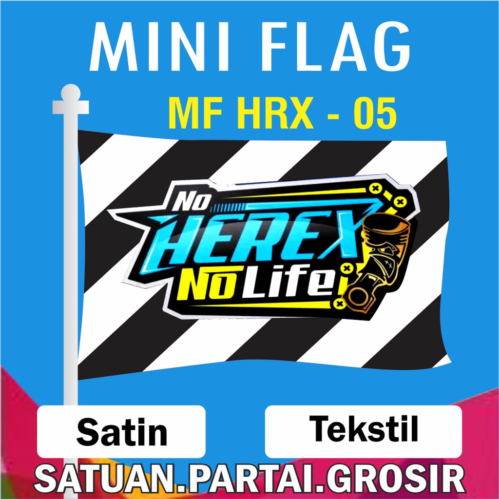 Jual MINI FLAG HEREX / BENDERA MOTOR HEREX / MINI FLAG MOTOR HEREX ...