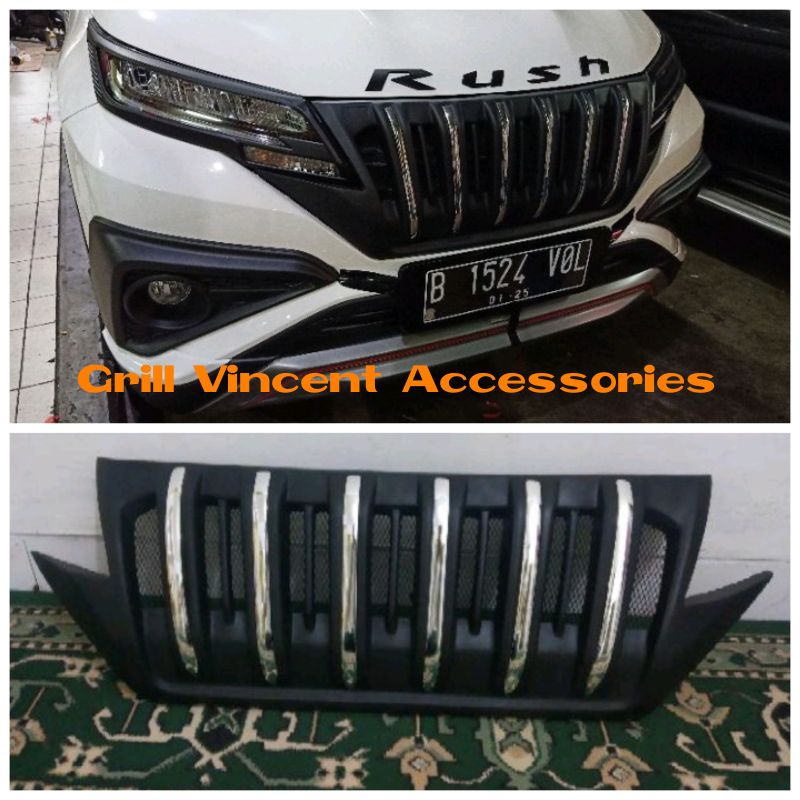 Jual Grill Apollo All New Rush Terios 2018 2019 2020 2021 hitam doff ...