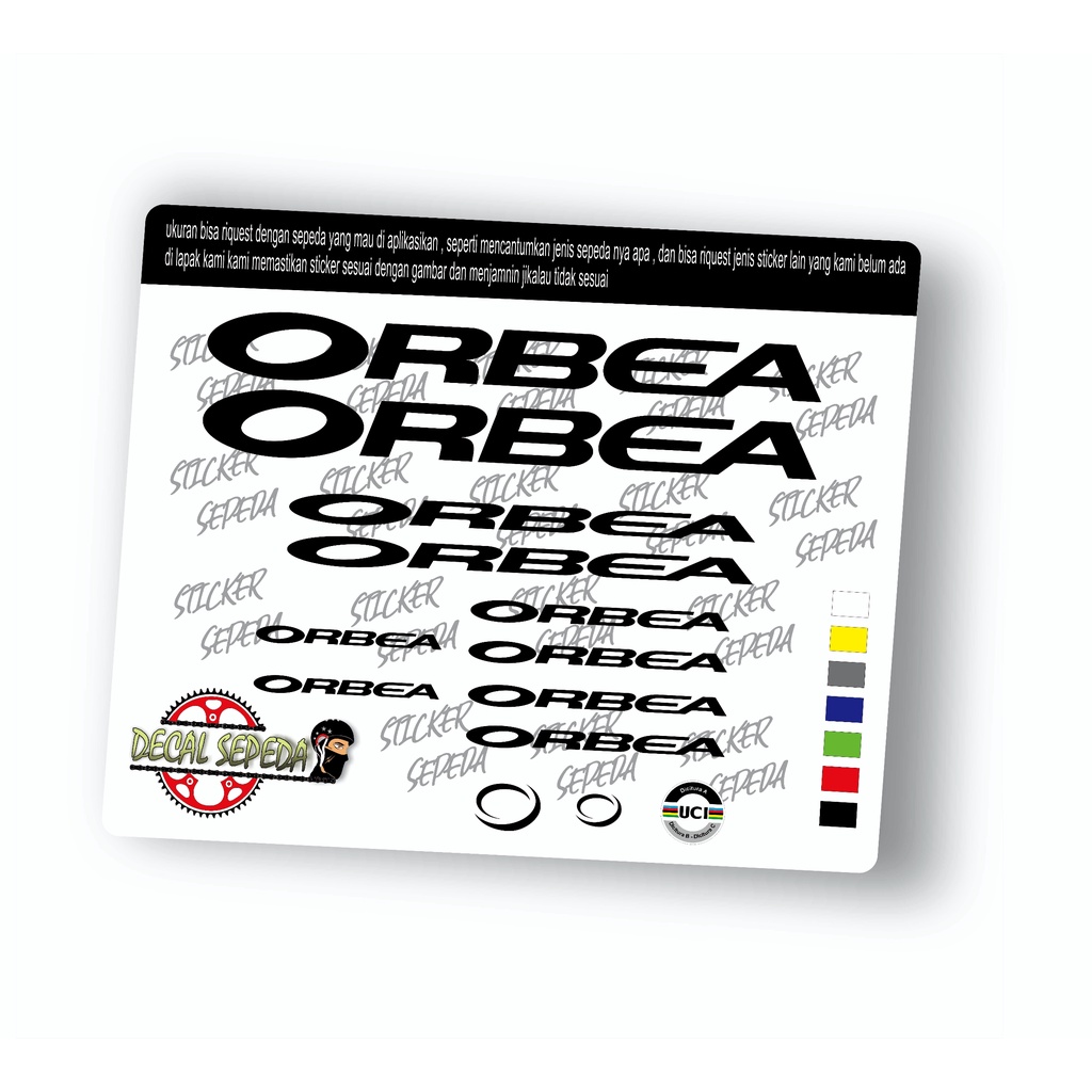 Jual decal sepeda orbea - sticker sepeda orbea full cutting | Shopee ...