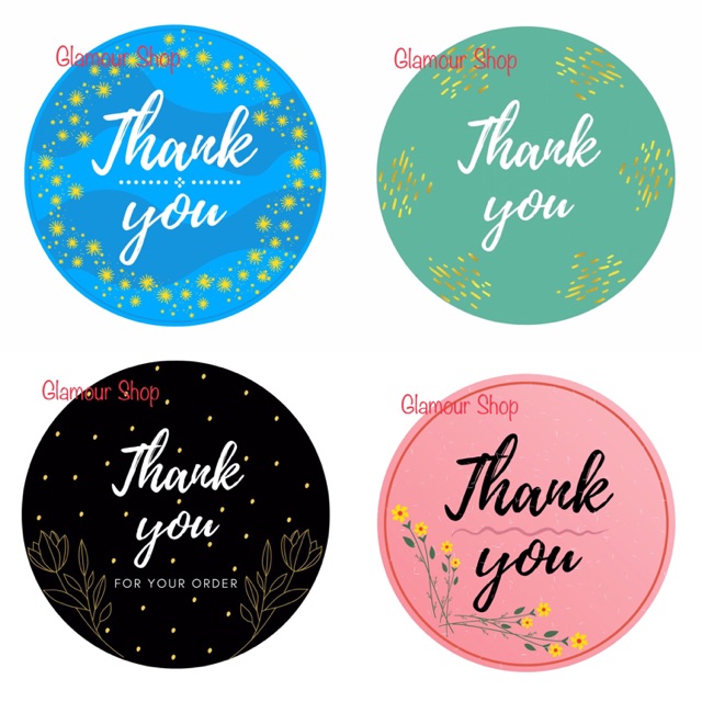 Jual Sticker Thank You | Shopee Indonesia