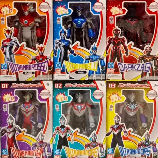 Jual Action Figure Ultraman Transformation LED | Shopee Indonesia