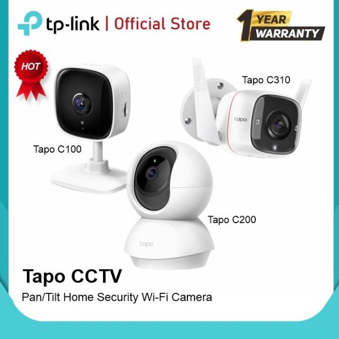 Jual TP-LINK Tapo C200/C100/C310 Pan/Tilt Home Security Wi-Fi Camera IP ...