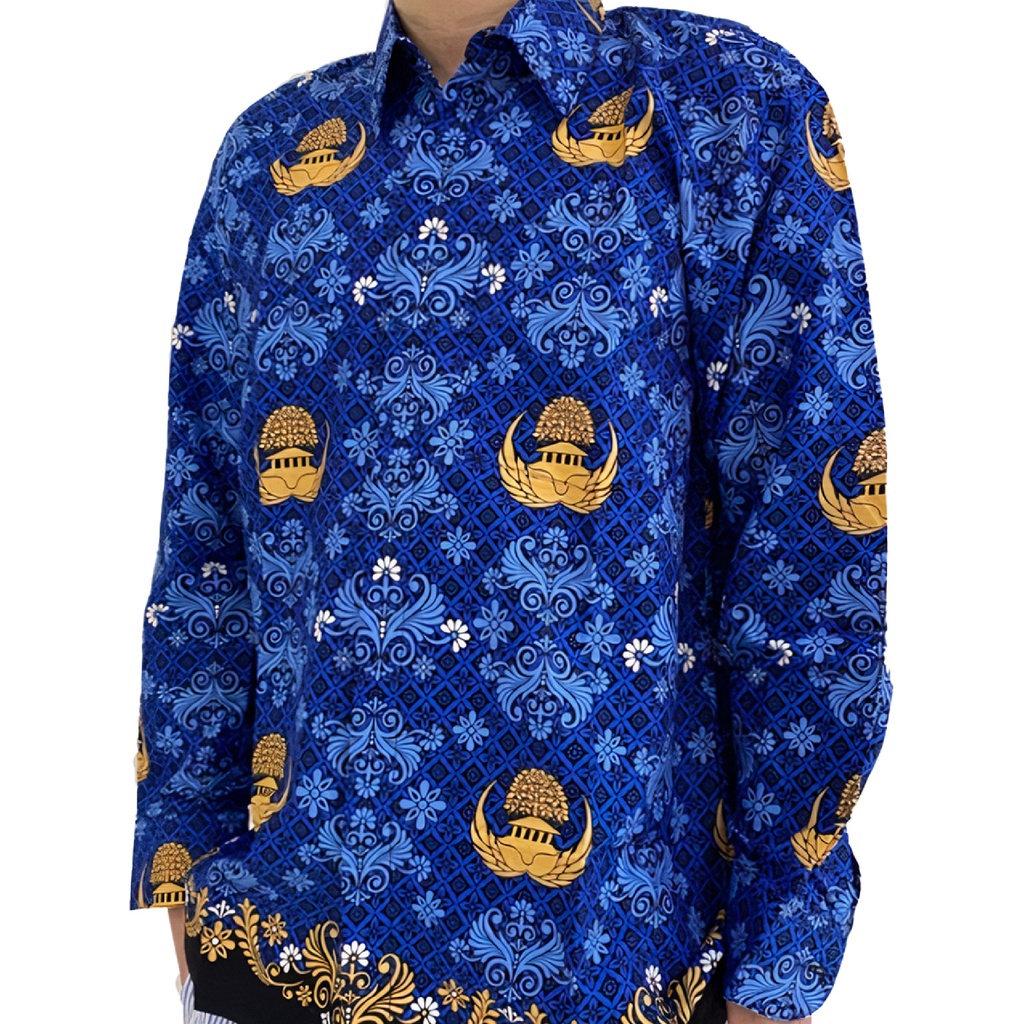 Jual Baju Korpri Terbaru 2022 pria wanita Seragam Batik korpri Baru Asn pns Tanpa Furing ...