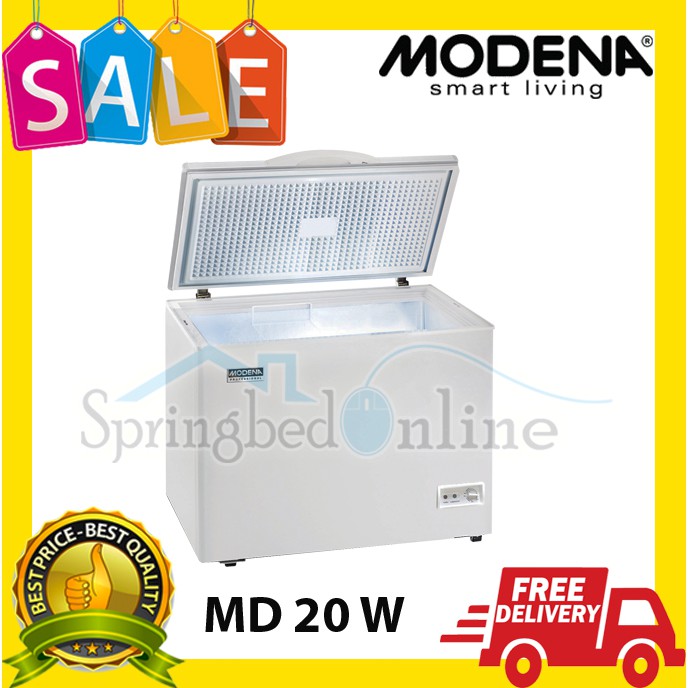 Jual MODENA Chest Freezer 205 Liter - MD 20 W | Shopee Indonesia
