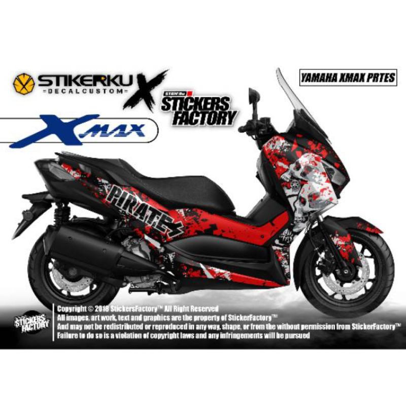 Jual striping decal Yamaha xmax /decal fullbody xmax / sticker decal ...