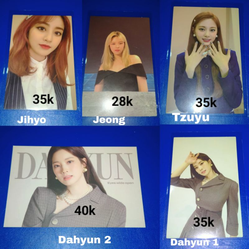 Jual Photocard official TWICE Eyes Wide Open Tzuyu Jihyo Jeongyeon Dahyun | Shopee Indonesia
