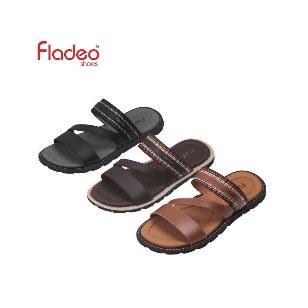 Jual Fladeo D22/MDS423-3SU/Sandal Slide Pria [ Slipper Sandals ...