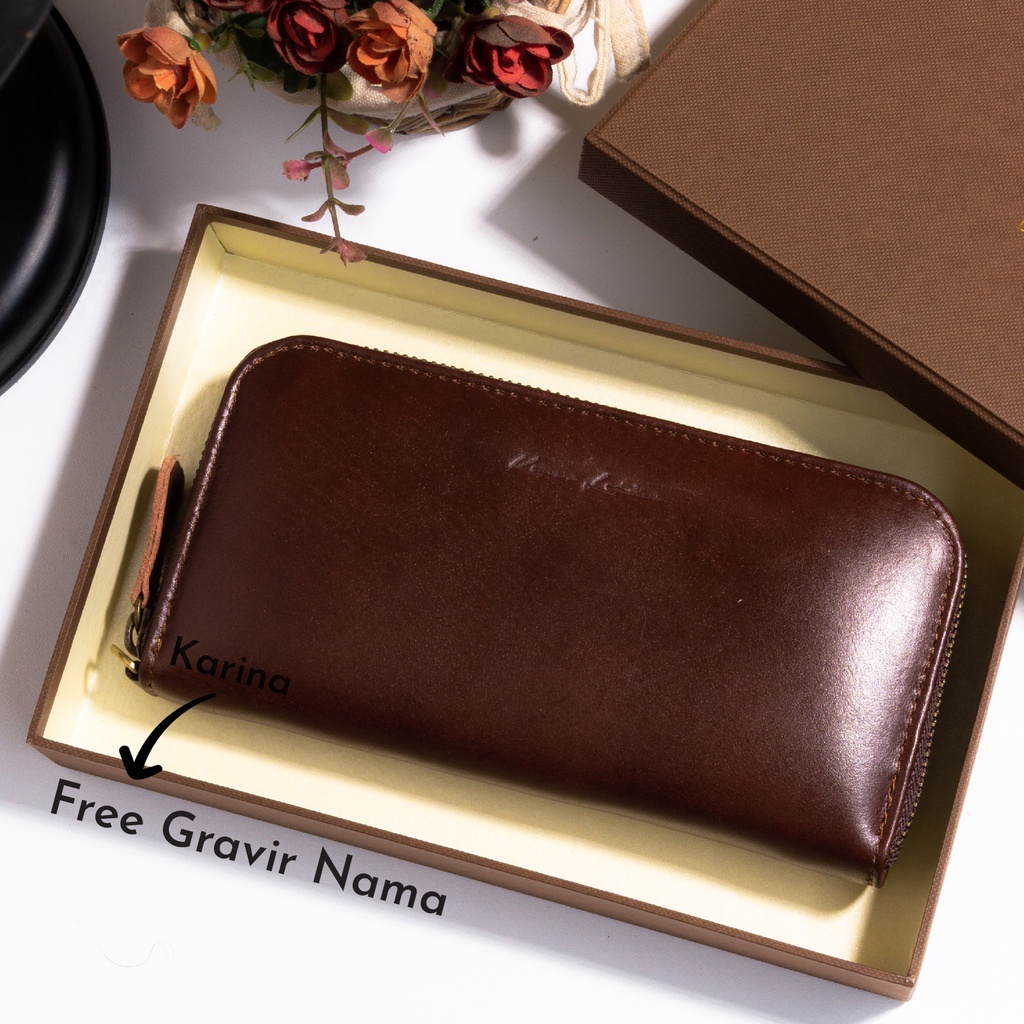 Jual Kenes Leather Dompet Panjang Wanita Kulit Asli Premium RITS PULLUP ...