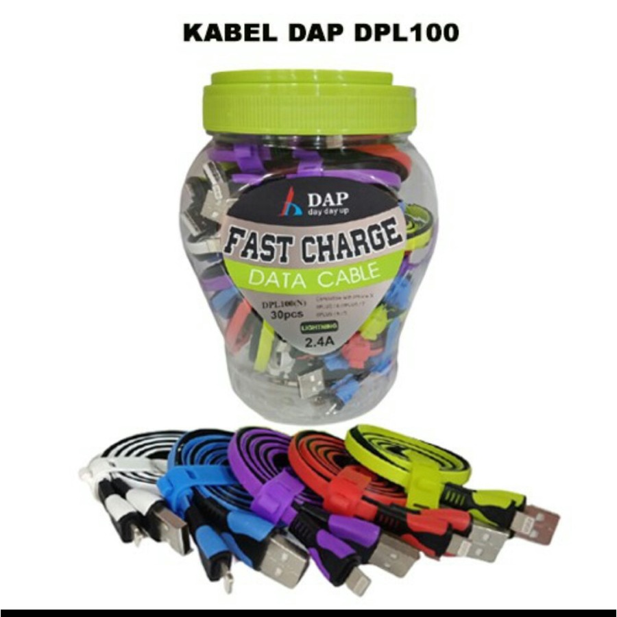 Jual KABEL DATA ROBOT RGL-100 LIGHTNING COLORFUL | Shopee Indonesia