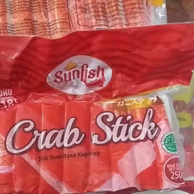 Jual SUNFISH crab stick i. stick ikan olahan rasa kepiting 250gr ...