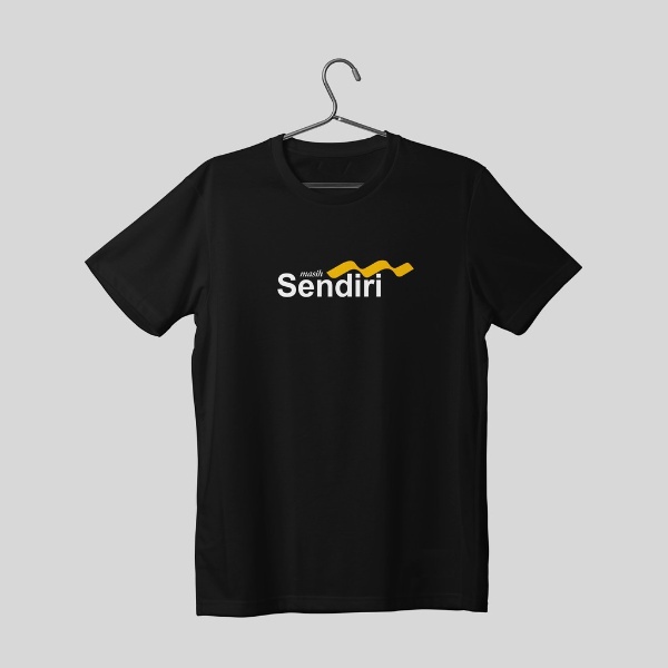 Jual Kaos masih sendiri plesetan bank mandiri | Shopee Indonesia