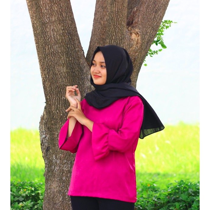 Jual POP BLOUSE PURPLE | Shopee Indonesia