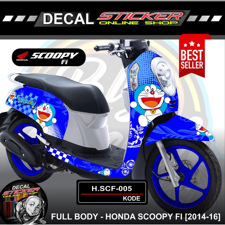 Jual STIKER MOTOR HONDA SCOOPY FI 2014-2016 DECAL PRINT FULL BODY ...