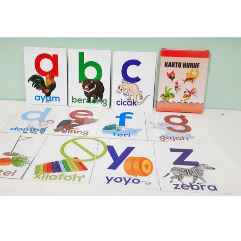 Jual peditoys Flash Card Alfabet-Kartu Pintar Bayi dan Anak Murah ...