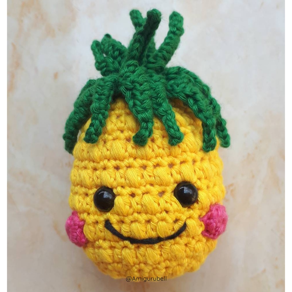 Jual Gantungan Kunci/Tempelan Kulkas Boneka Rajut Buah-buahan (amigurumi) | Shopee Indonesia