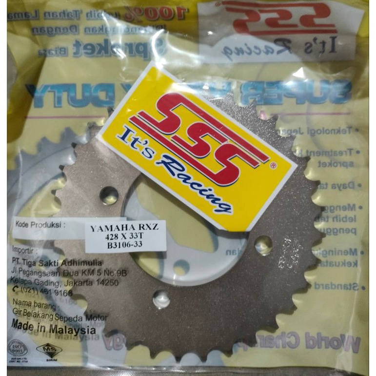 Jual Gearset Gear Set Sss 415 428 Vixion New Old R15 CB CBR Baut 4 Baut 6 Sonic Jupiter Z Mx ...