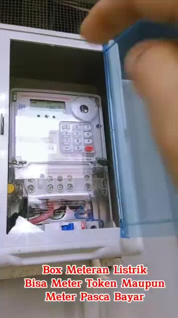 Jual Boks Bok Box Meteran Listrik KWH Meter Tipe Prabayar + Free Gembok ...