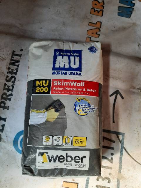 Jual MU-200 SkimWall 40kg Semen Acian MU 200 Plester dan Beton | Shopee ...