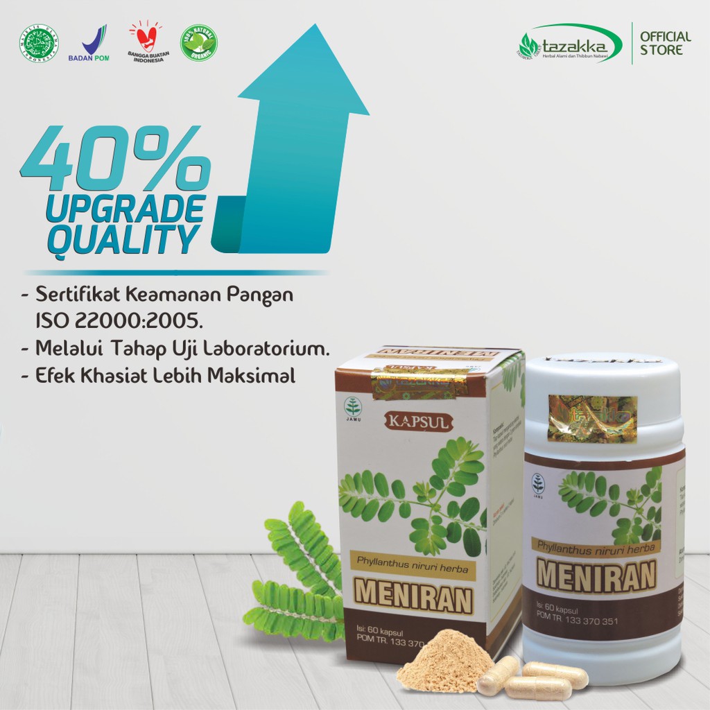 Jual Meniran | Kapsul daya tahan tubuh MENIRAN Tazakka isi 60 Kapsul ...