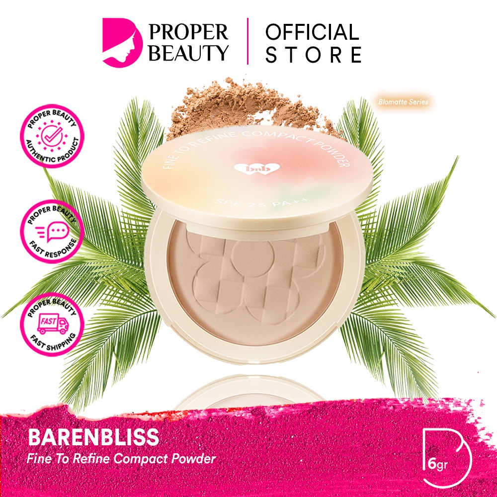 Jual BARENBLISS Fine To Refine Compact Powder Korea / Bloomatte Series ...