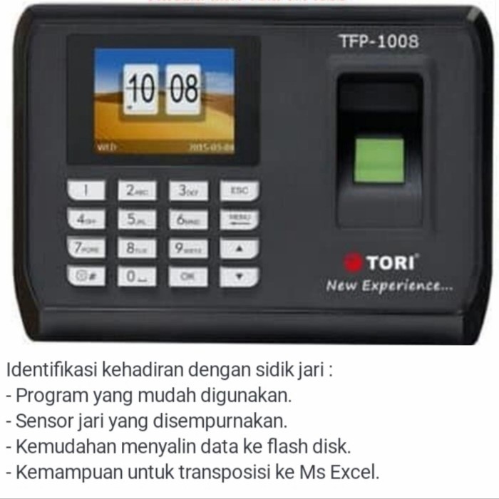 Jual ABSEN FINGER SCAN TORI TFP-1008 | Shopee Indonesia