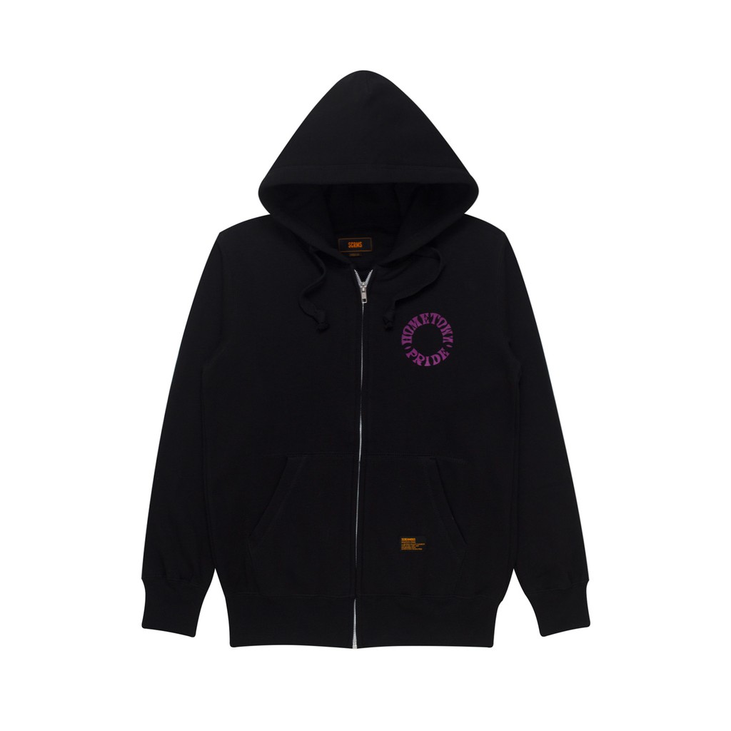 Jual Screamous Sweater Zipper Hoodie - SWEATER HIPPY HOMETOWN ON PURPLE ...