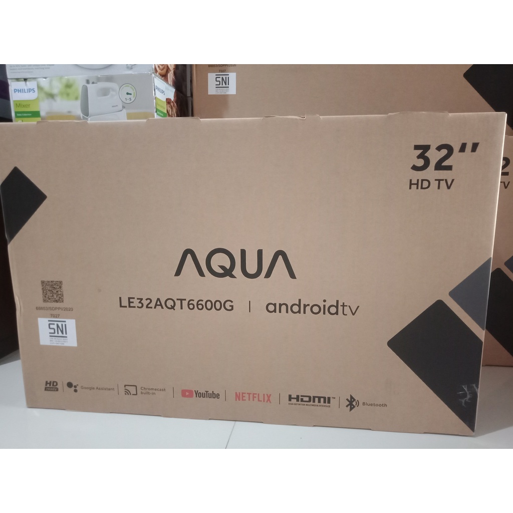 Jual TV LED AQUA 32 INCH SMART ANDROID TV AQT32K701A AQT 32K701A ...