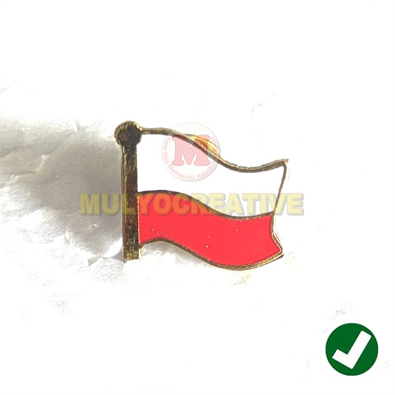 Jual Pin Bendera Polandia Pin Flag Polandia Pin Bros Bendera Polandia ...