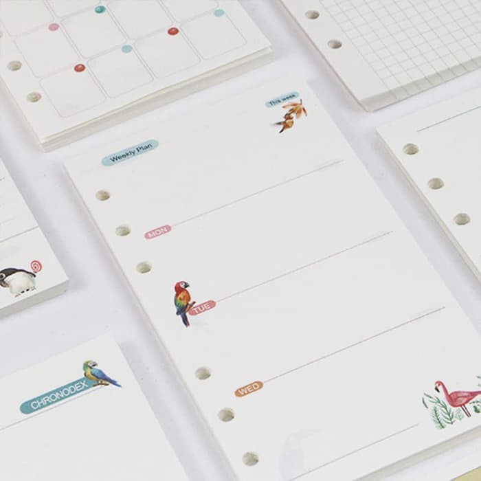 Jual Kertas File - Kertas Note - Isi Kertas Binder Variation Of Birds ...