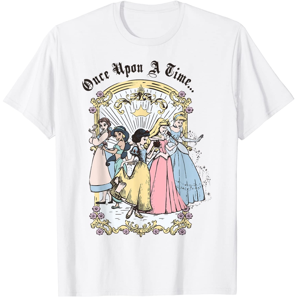 Jual Baju Kaos Disney Princess Once Upon A Time Vintage Cartoon T-Shirt ...
