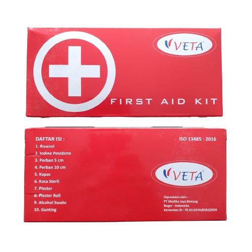 Jual FIRST AID KIT / KOTAK P3K / KOTAK OBAT / KOTAK P3K MOBIL MERK VETA ...
