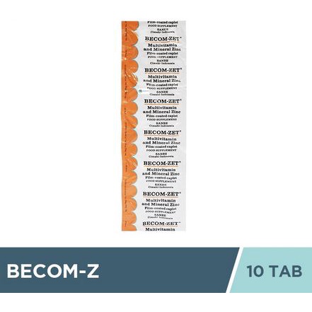 Jual Becom-Zet 10 tablet / Becomzet / Multivitamin /Daya Tahan ...