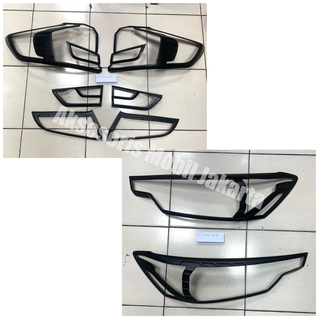 Jual PAKET GARNISH LIST LAMPU HITAM DEPAN BELAKANG ALL NEW ERTIGA 2018 UP ACC_JKT | Shopee Indonesia