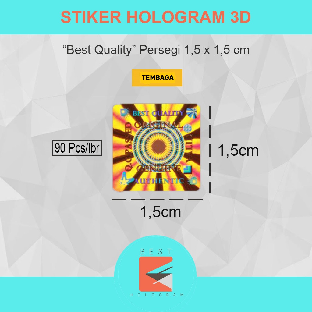 Jual Stiker Hologram 3D best quality segel rusak sarang tawon | Shopee ...