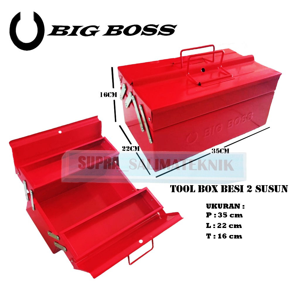 Jual BIG BOSS TOOLBOX BESI 2 SUSUN | Shopee Indonesia